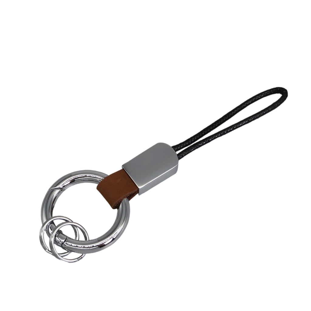 Simulated1eatherKeychain With Finger Ring And Adjustable Wrist Strap ...