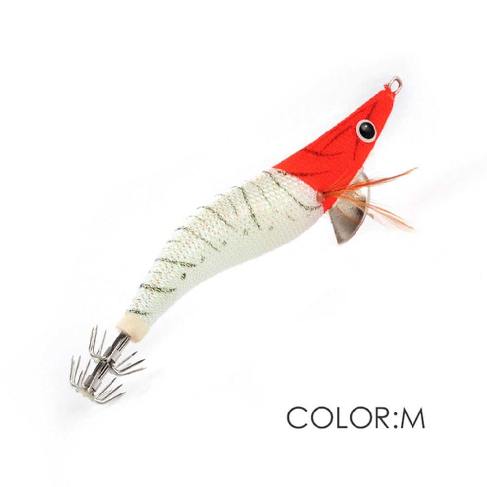 Simulation 2021 Luminous Lifelike Lead Sinker Wood Shrimp Lures Octopus Bait Squid Hook Fishing ...