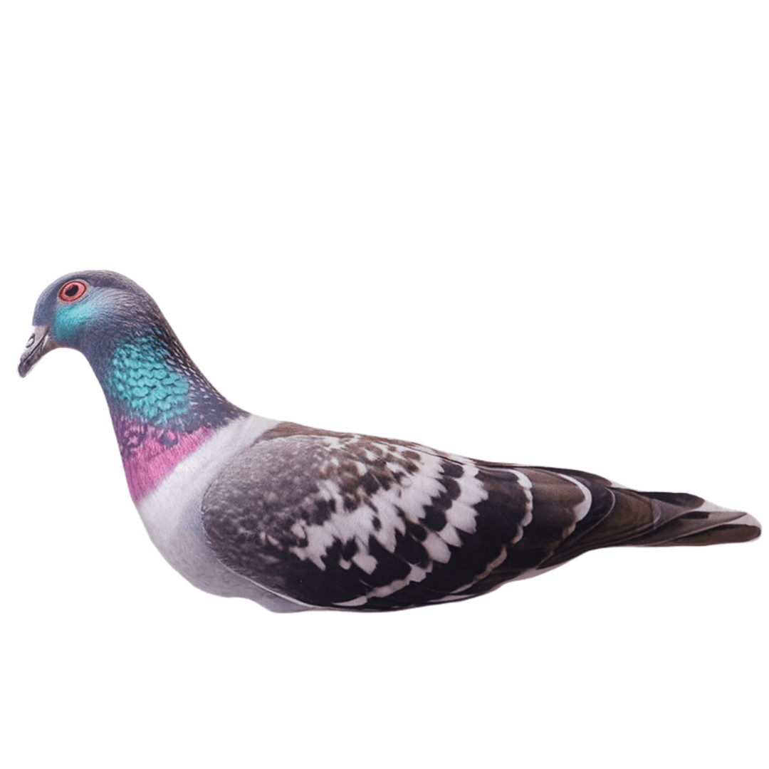 Simulation 3D Bird Plush Toy Stuffed Animal Goose Hen Duck Pigeon ...
