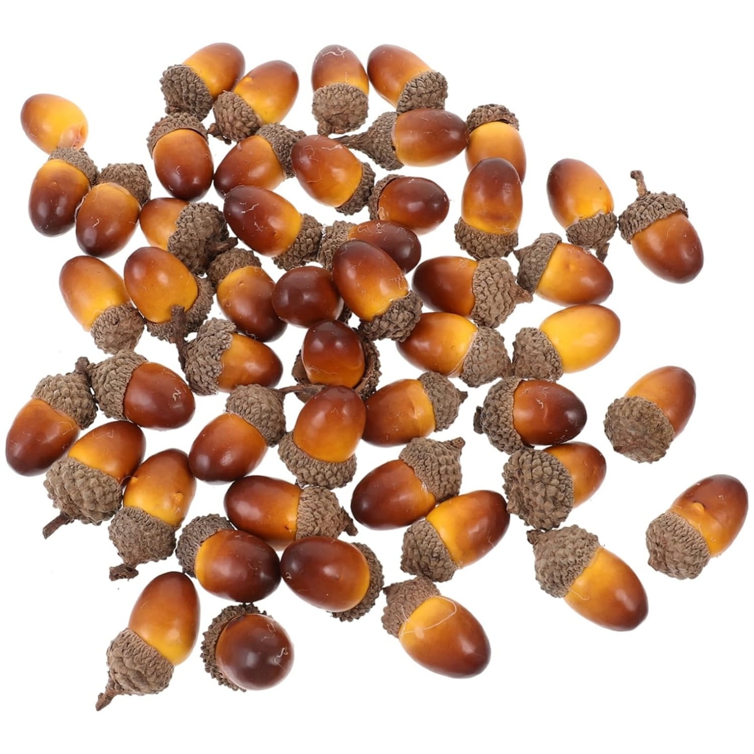 Simulation Acorn Artificial Lifelike Acorns with Acorn Cap 50 Pcs Mini ...
