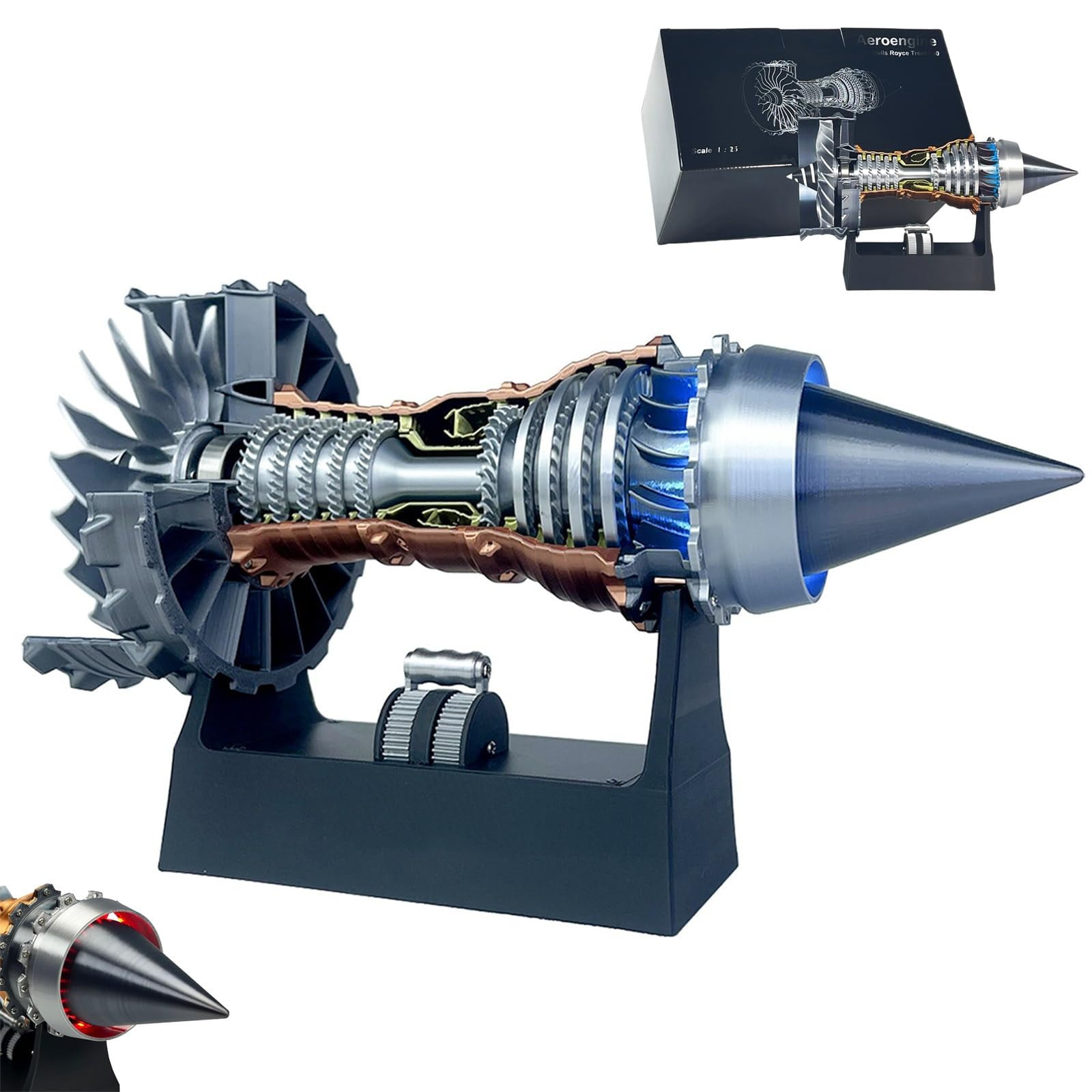 Simulation Aircraft Turbojet Engine Rotatable Model,Adjustable Speed ...