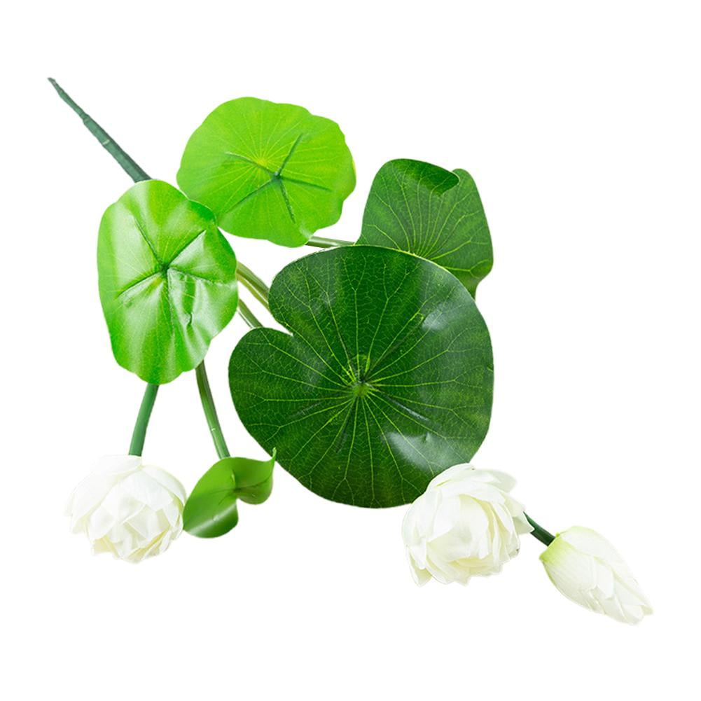 * Simulation Artificial Flower Water Lily Micro Landscape Home Plants ...
