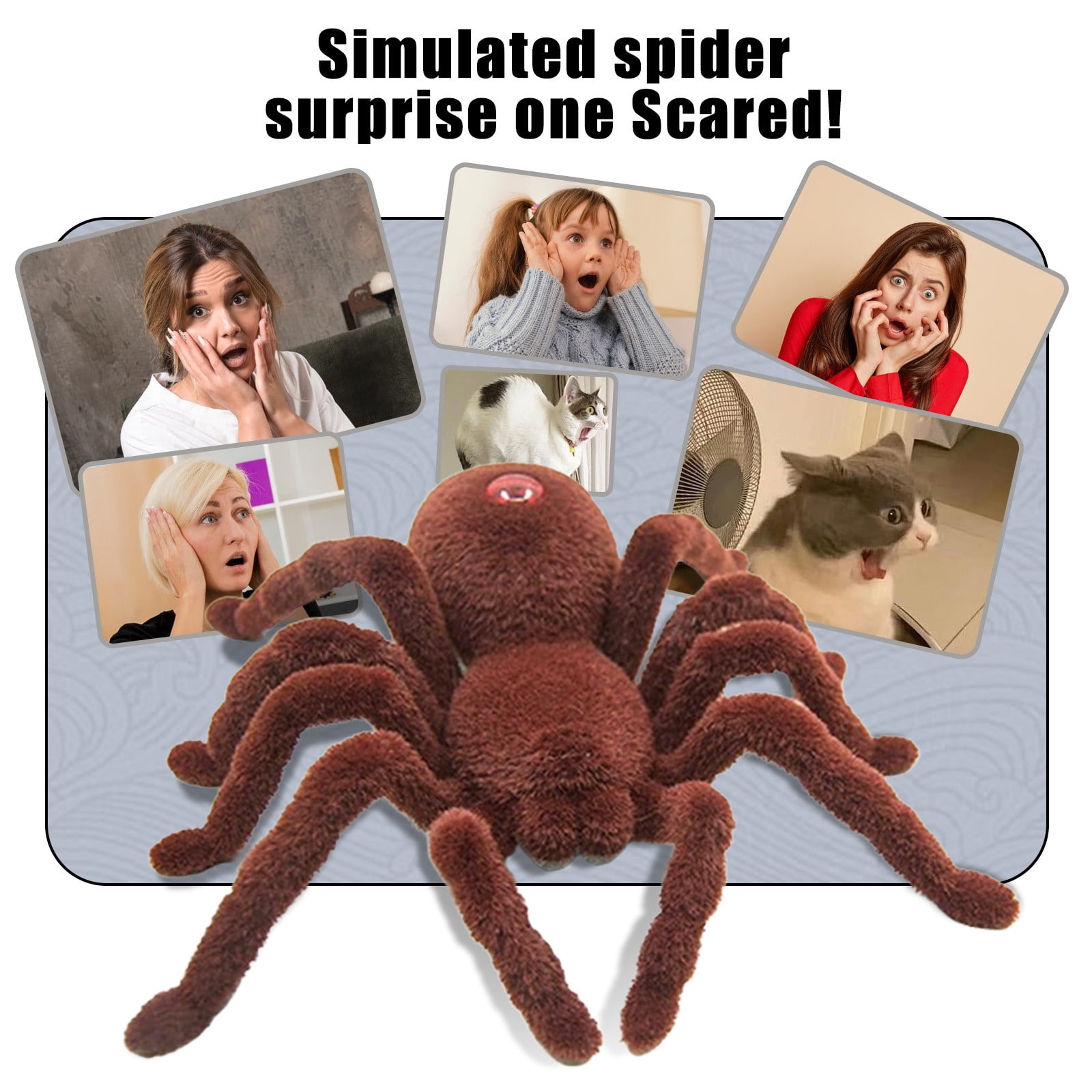 Simulation Big Spider Prank Toys, Prank Stuff Funny Remote Controlled ...
