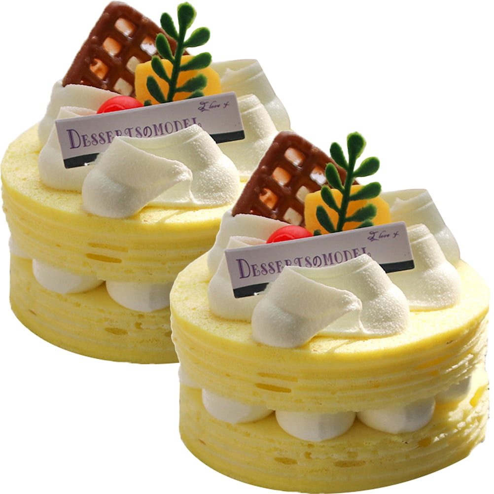 Simulation Cake Fake Mini Ornament Pu Faux Ice Cream Model Artificial ...