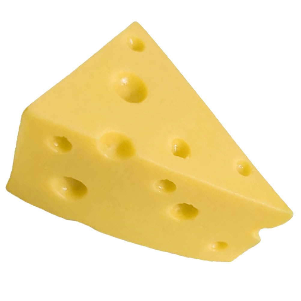 Yellow Resin Fake Cheese Model for Decor Small Size Lightweight仿真奶酪模 ...