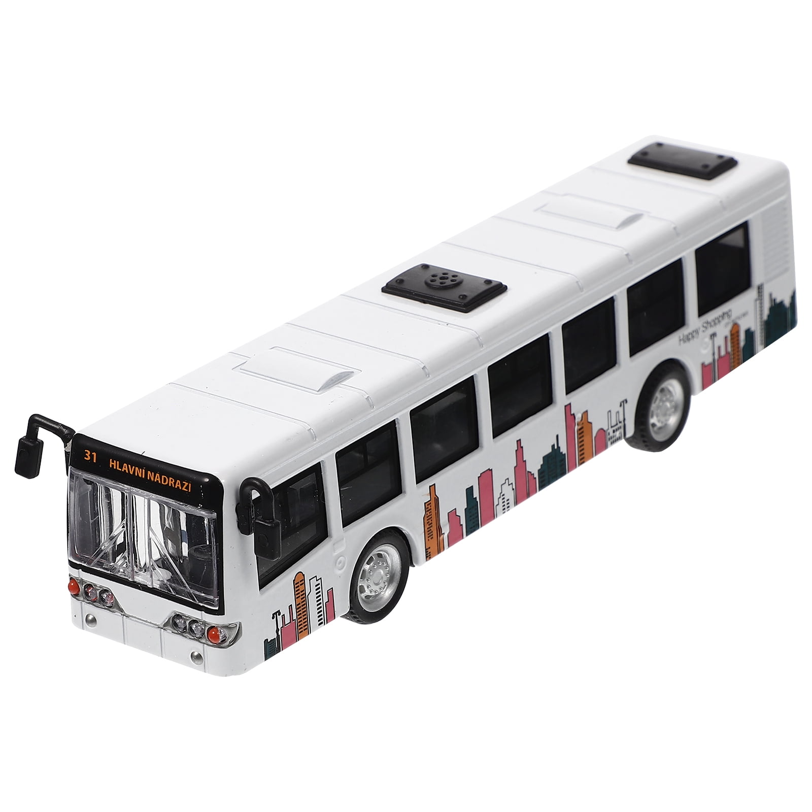 Simulation City Bus Model Pull Back Bus Toy Car Toy Vehicles Toy for ...