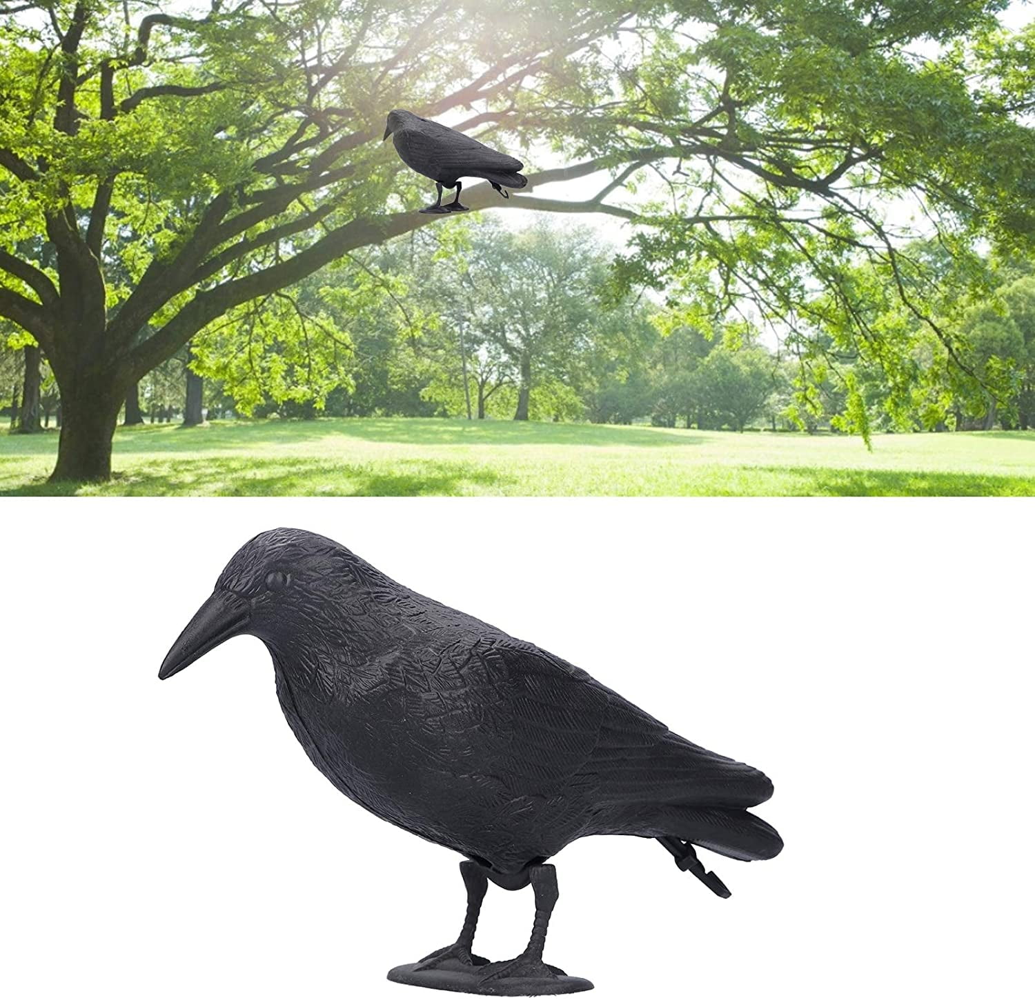 Simulation Crow, Simulation Plastic Crow Statue Standing Crow Statue ...