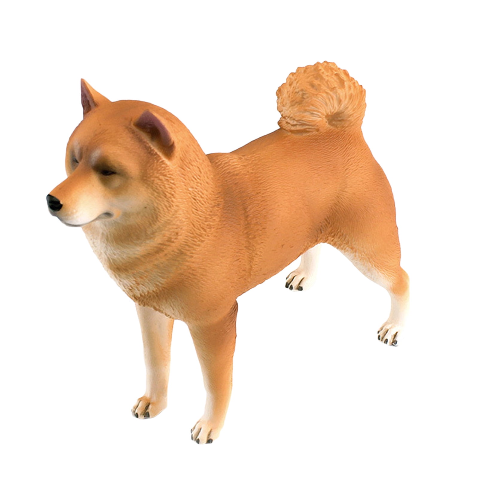 Simulation Dog Figurine Cute Shiba Dobermann PVC Solid Model Realistic ...