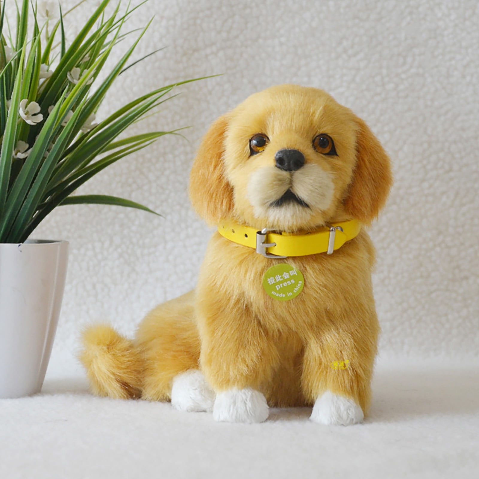 Simulation Dog Toy Realistic Barking Puppy | Lifelike Furry Pet ...