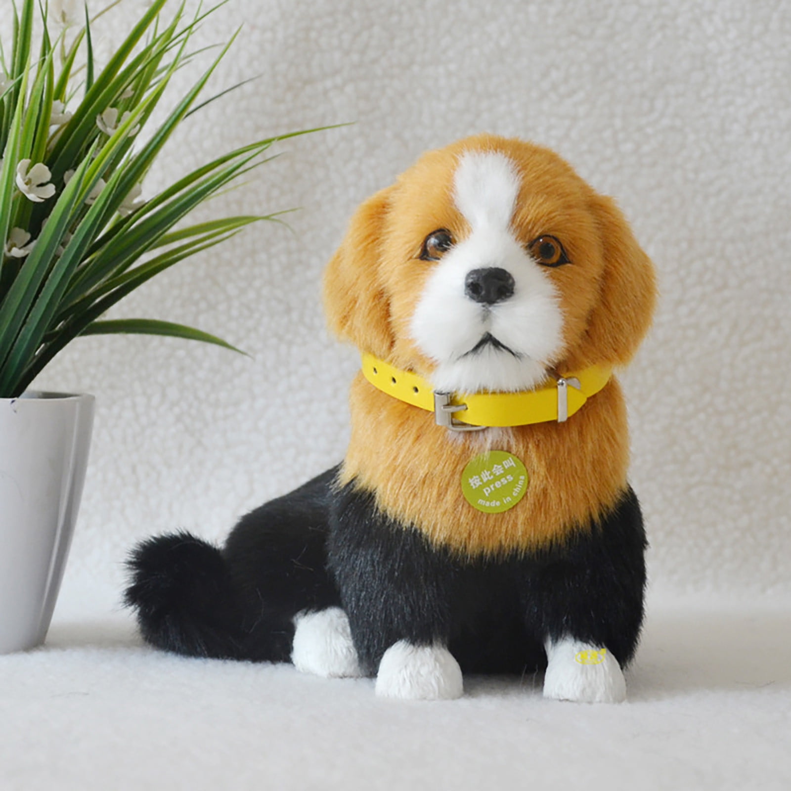 Simulation Dog Toy Realistic Barking Puppy | Lifelike Furry Pet ...