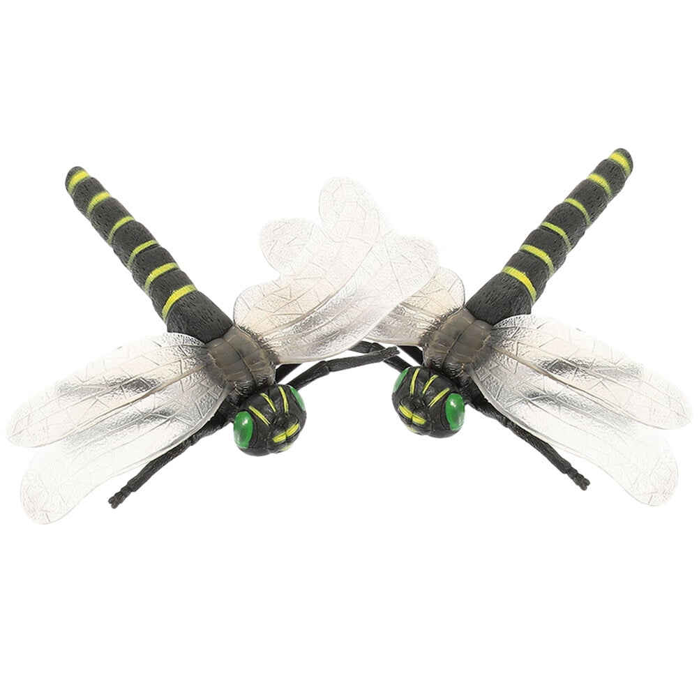 ifundom PVC Dragonfly Figurines for Kids Indoor Decoration 2 Set ...