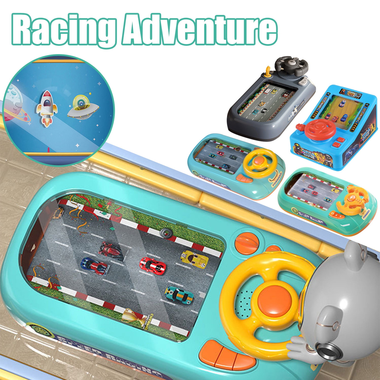 Simulation Driving Car Toy Steering Wheel Kids, Driving Simulator for ...