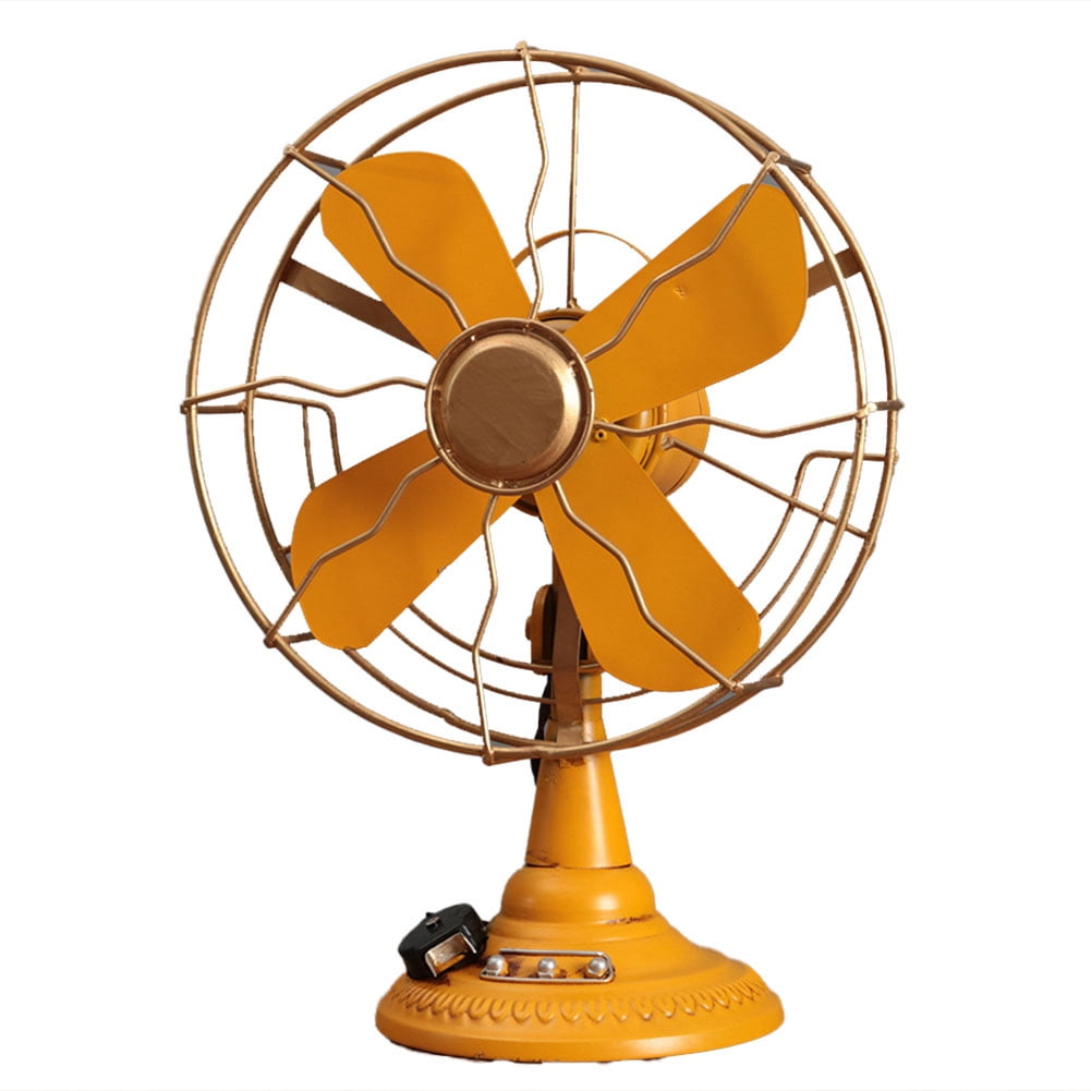 Simulation Electric Fan Vintage Model Crafts Bar Cafe Decoration ...