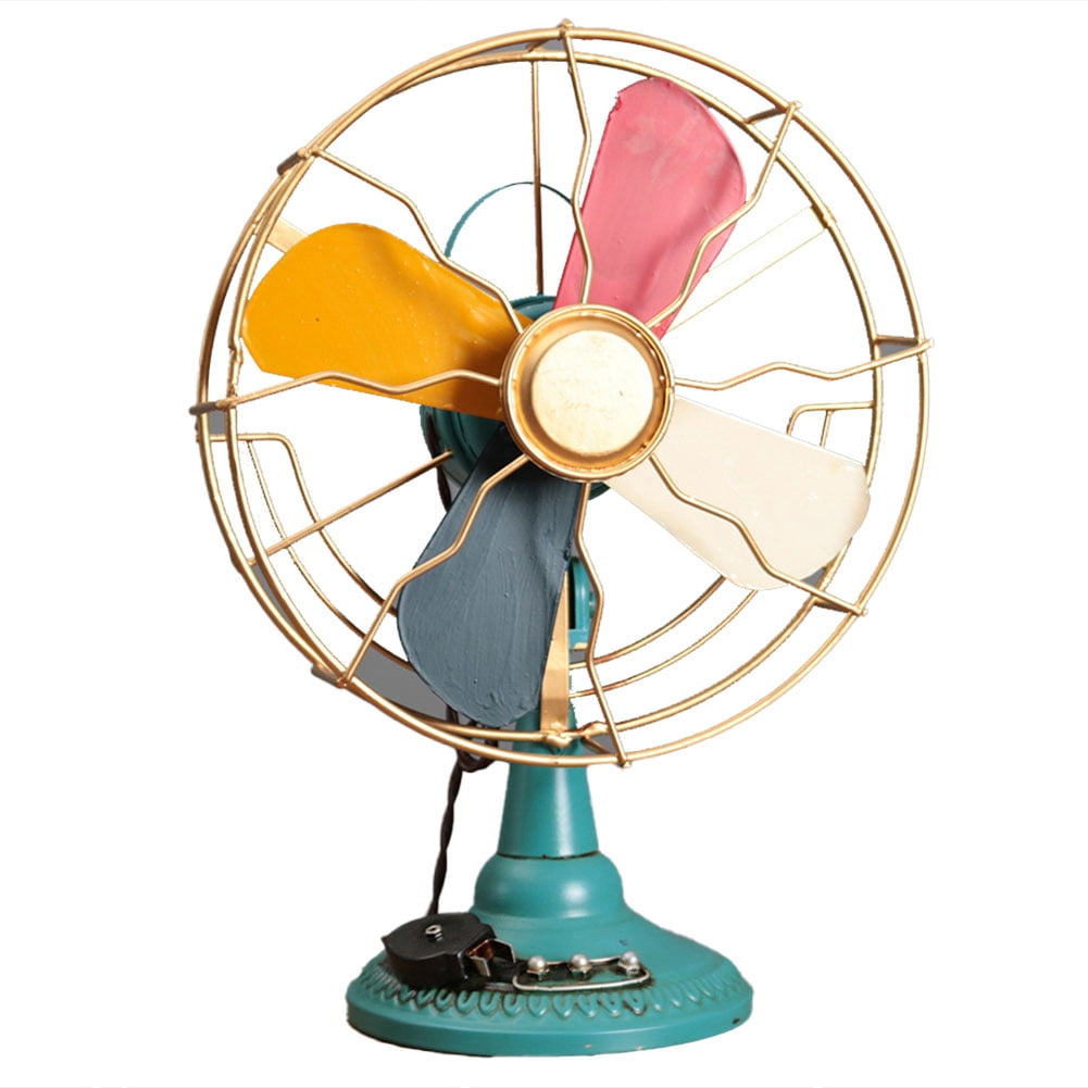 Simulation Electric Fan Vintage Model Crafts Bar Cafe Decoration ...