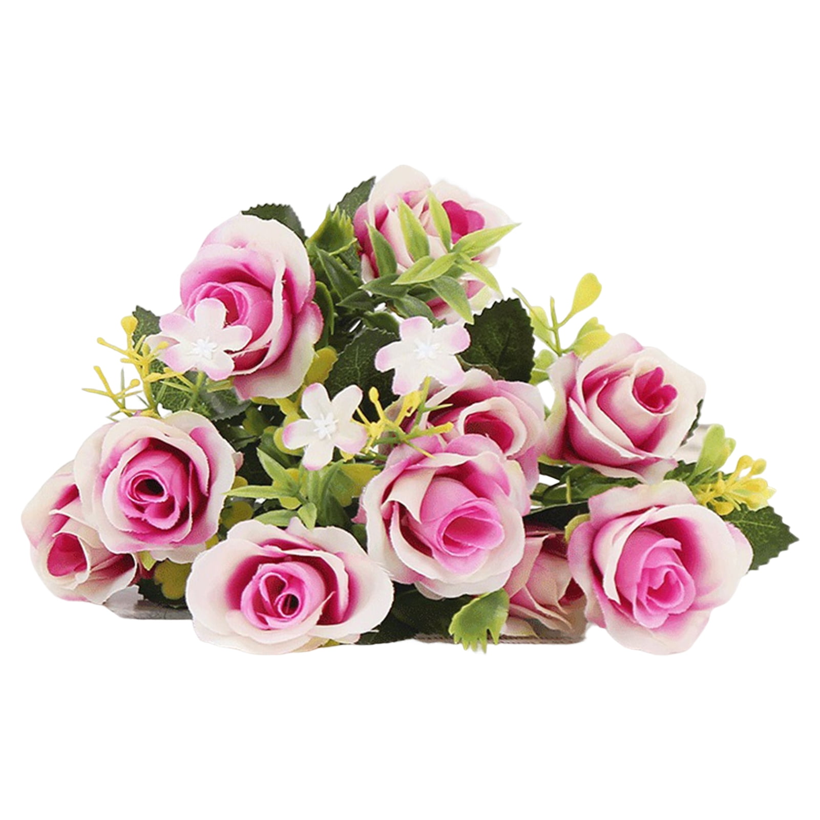 Simulation Fake Rose Not Wither Realistic Anti-fade Decorate Faux Silk ...