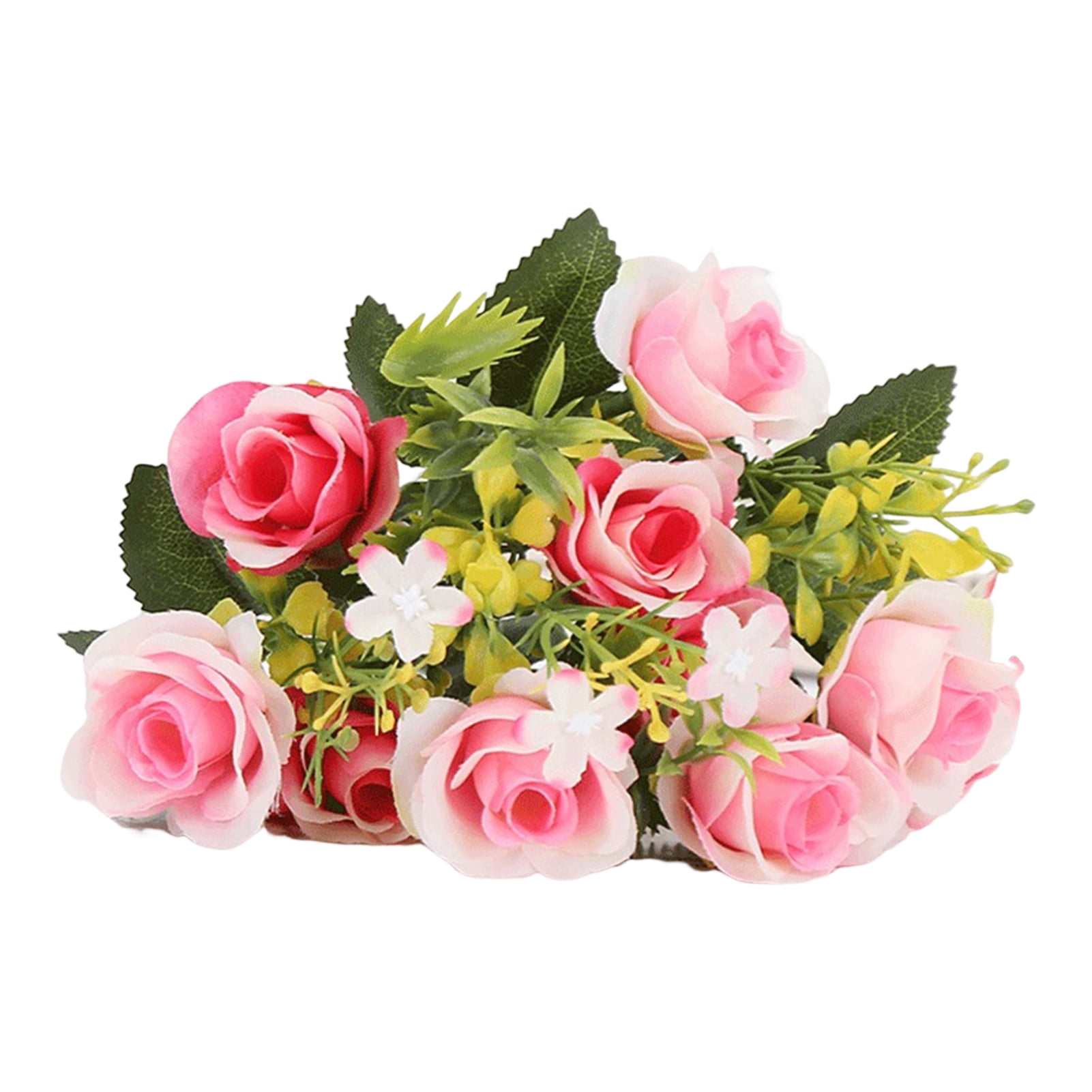 Simulation Fake Rose Not Wither Realistic Anti-fade Decorate Faux Silk ...