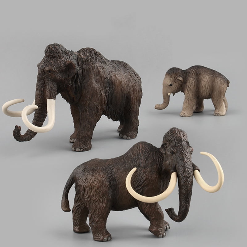 Simulation Family Mammoth Elephant Animal PVC Model Figurine Education ...