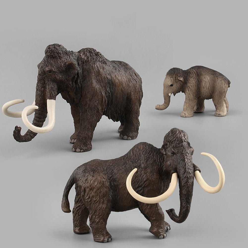 Simulation Family Mammoth Elephant Animal PVC Model Figurine Education ...