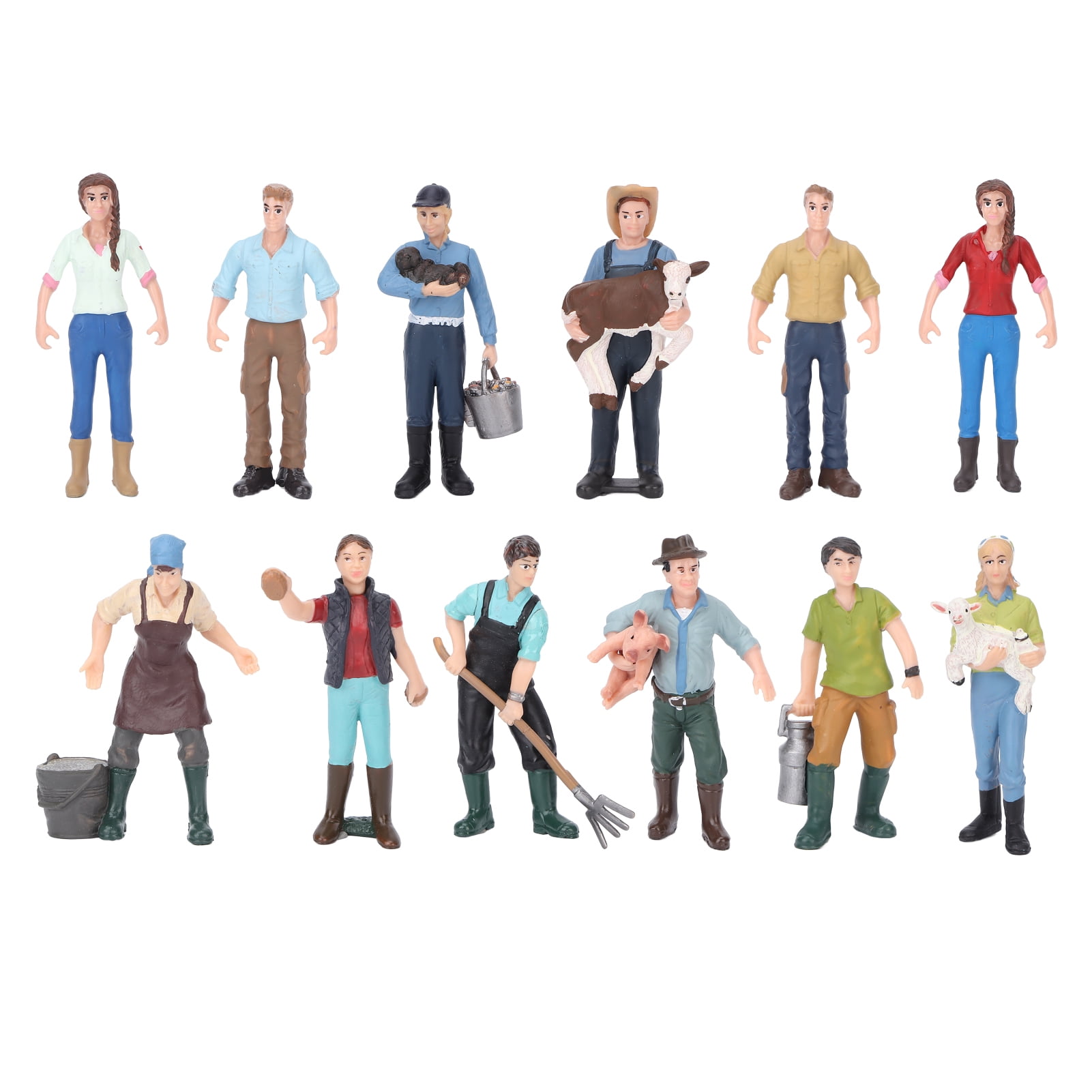 Simulation Farm Character Model Set Interesting Exquisite Model People ...