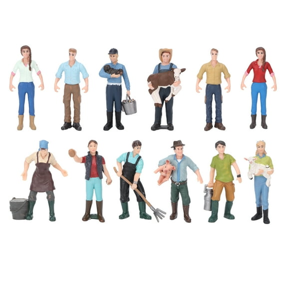 Simulation Farm Character Model Set Interesting Model People Toys For ...