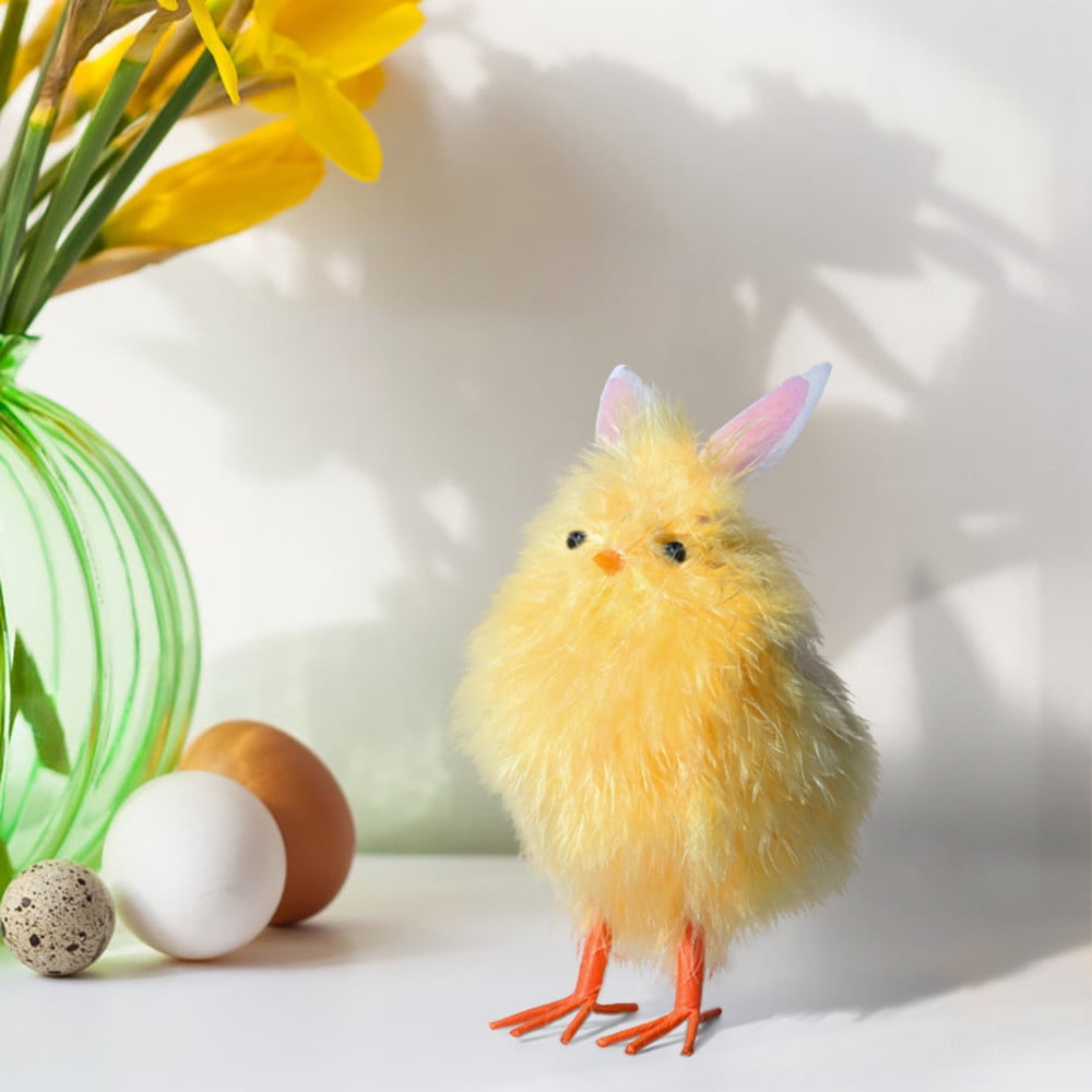 Simulation Feather Hen Rooster Chick Model Ornaments - Realistic Farm ...