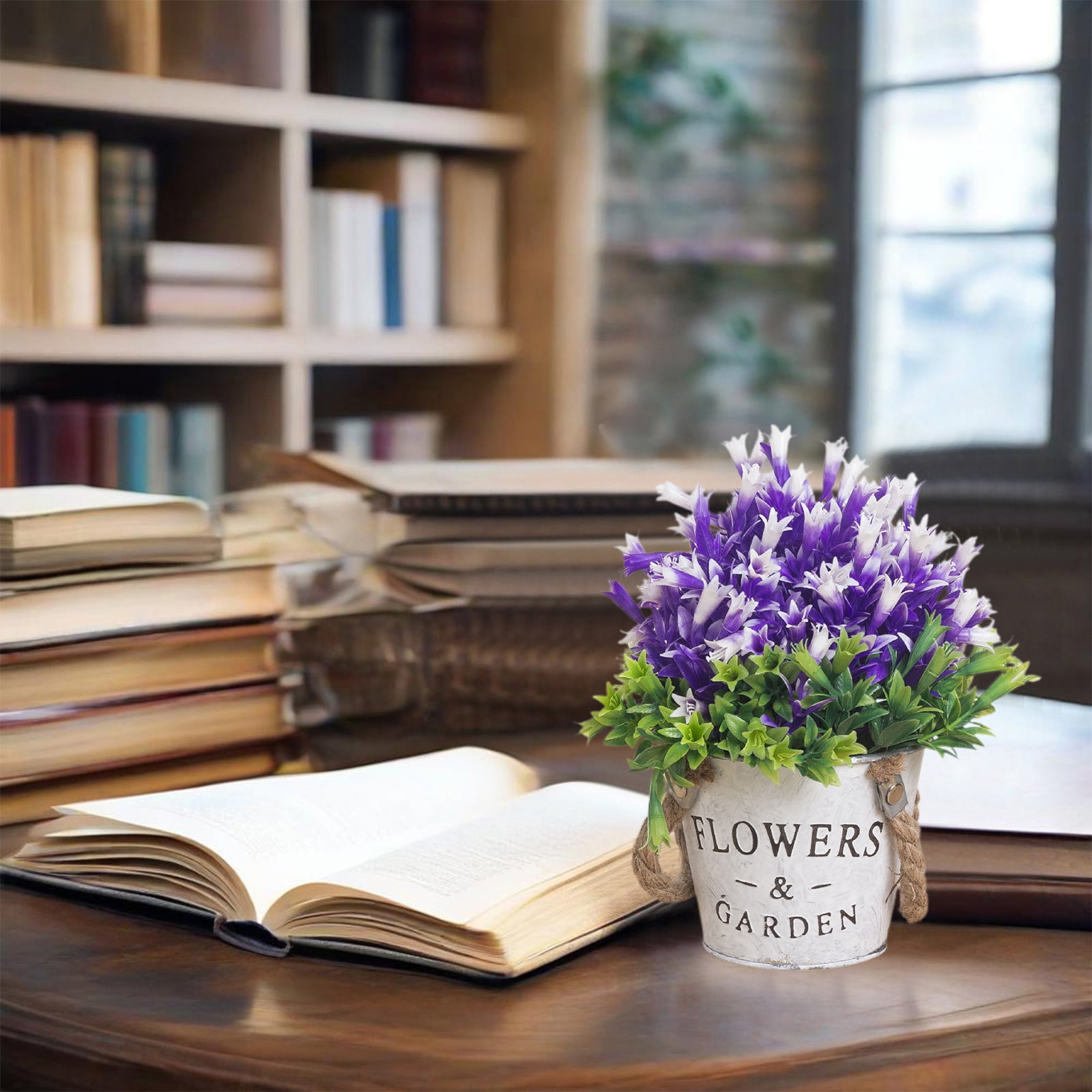 Simulation Flower Bouquet, Living Room Table Decor, Glass Vase ...