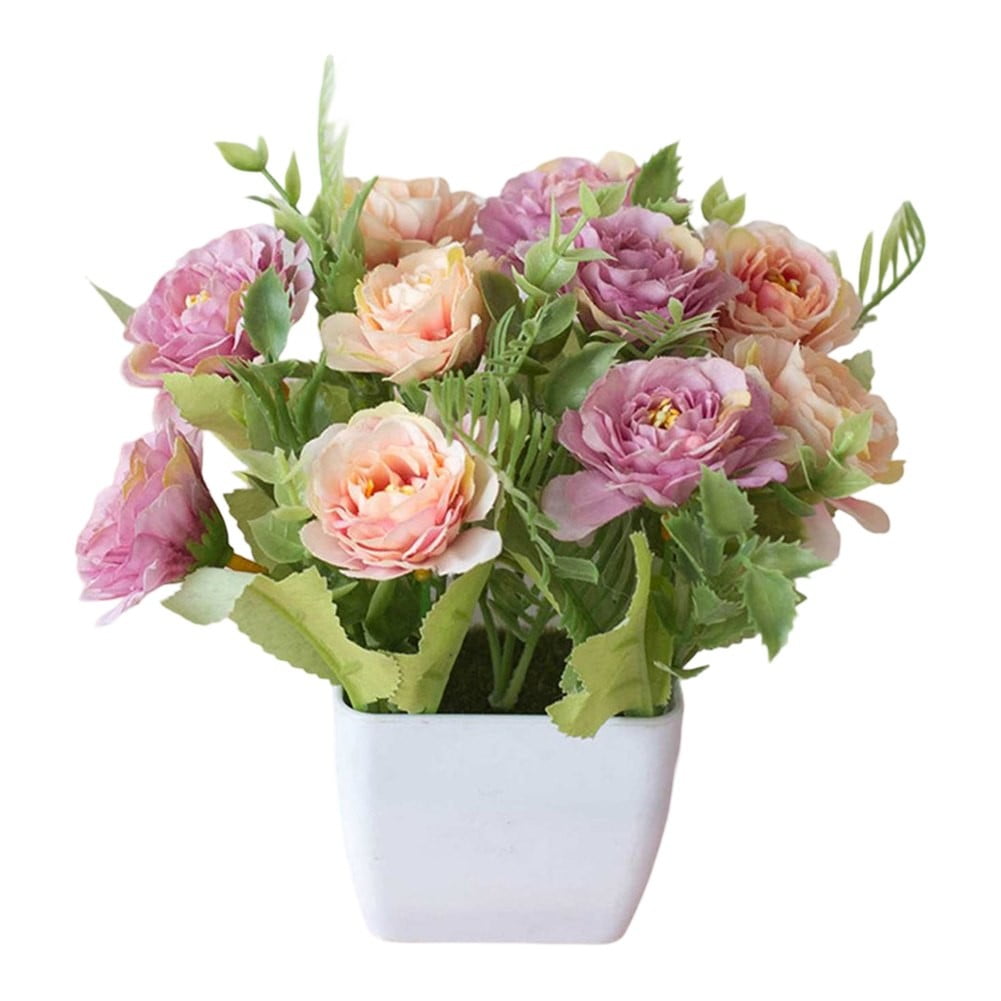 Simulation Flower Mini Ornaments Plastic Flower Table Floor Flower ...