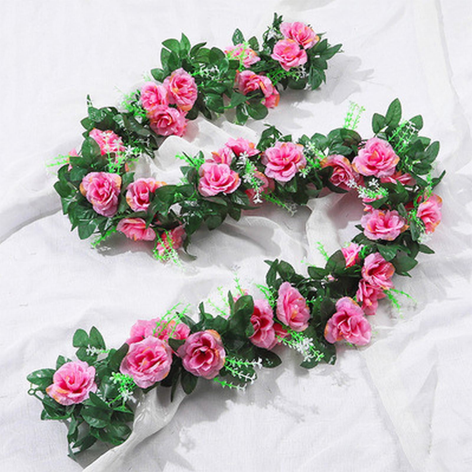 Simulation Flowers Simulated Rose Vine Decoration Hanging Flower ...