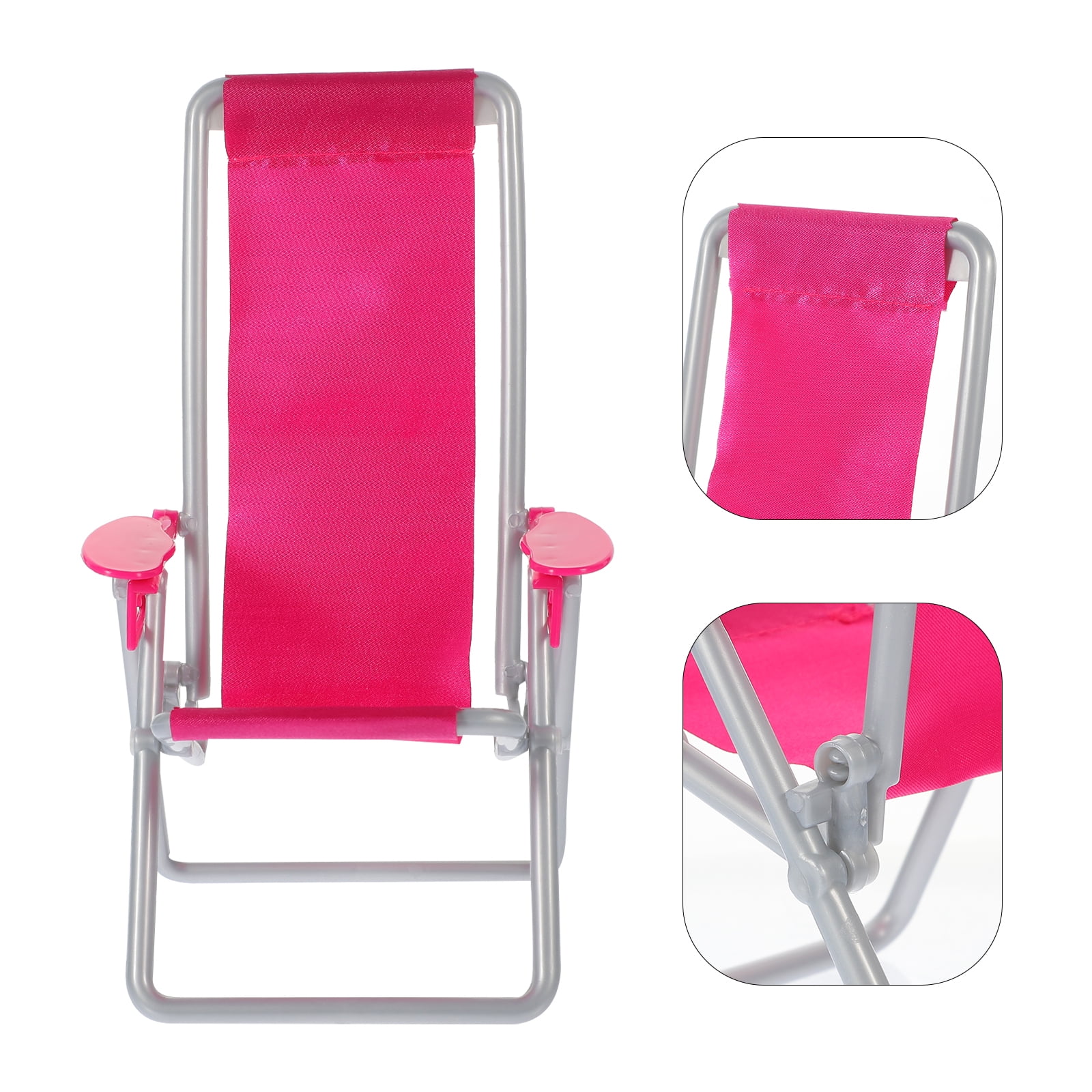 Supvox Folding Beach Lounger Mini Folding Chair Red Plastic 2Set ...