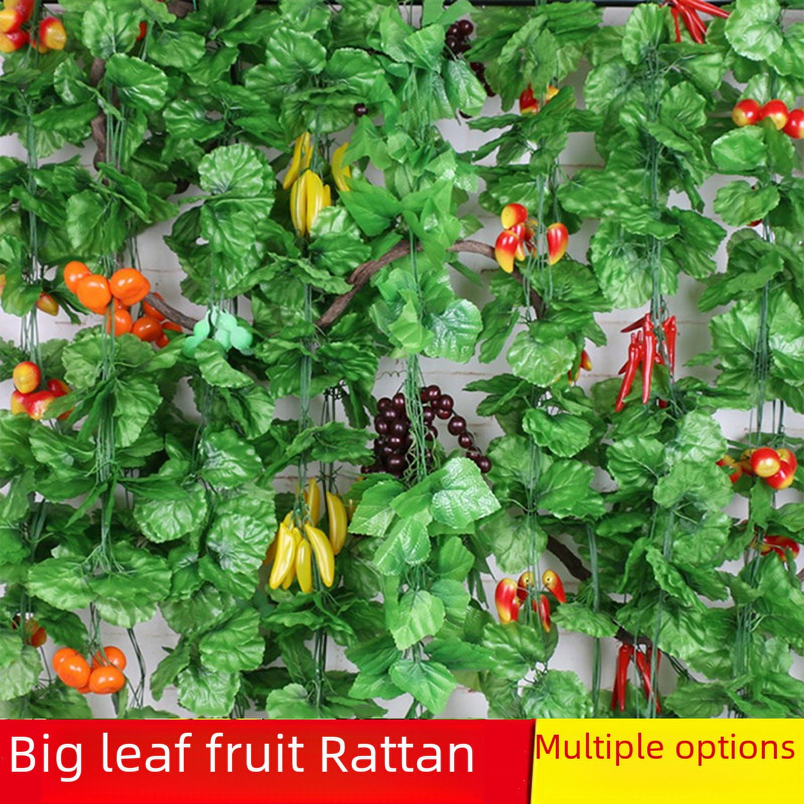 Simulation Fruit Rattan Vegetable Green Leaf Fruit Leaf Vine Nongjiale ...
