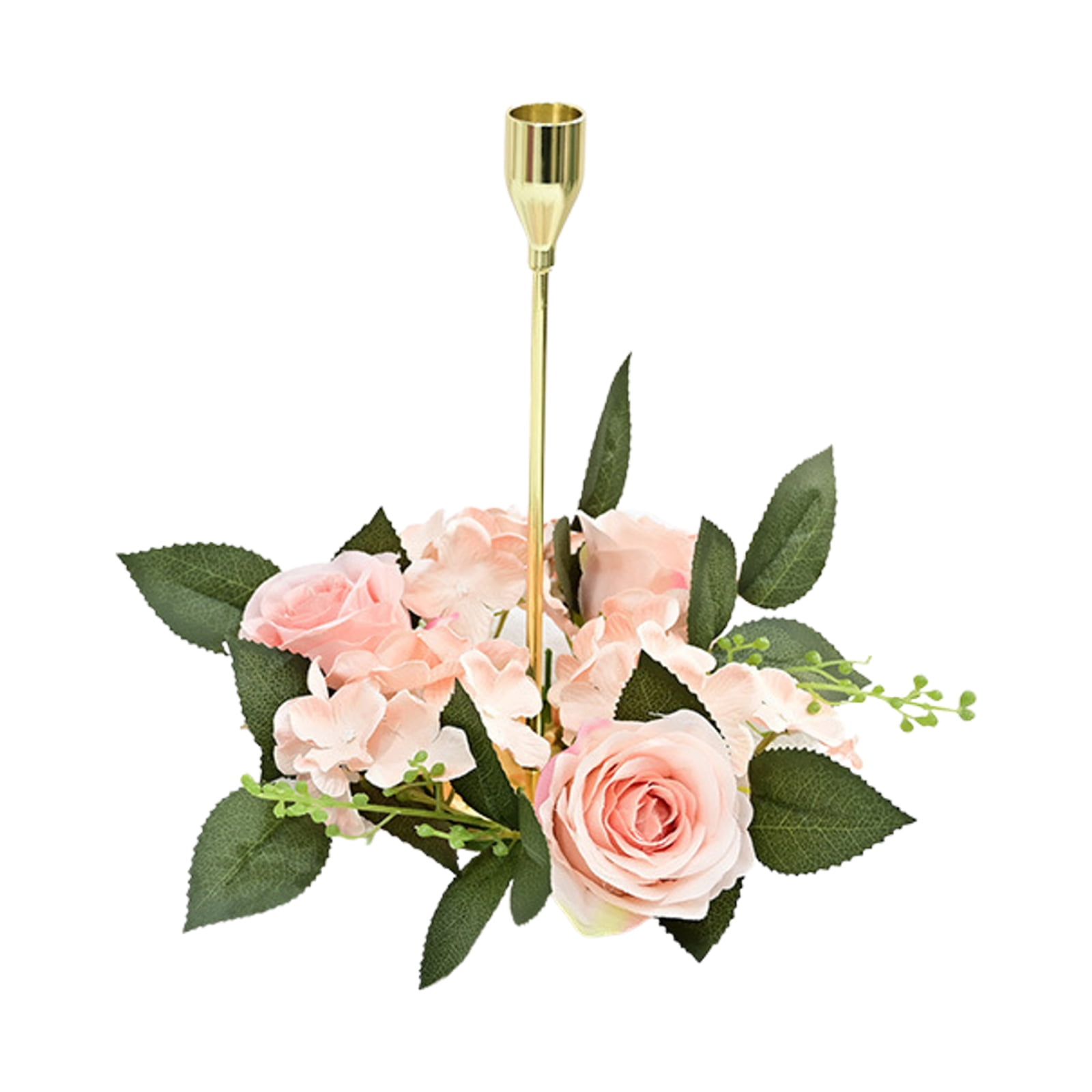 Simulation Garland Wreath Candle Ring Creative Table Centerpieces ...