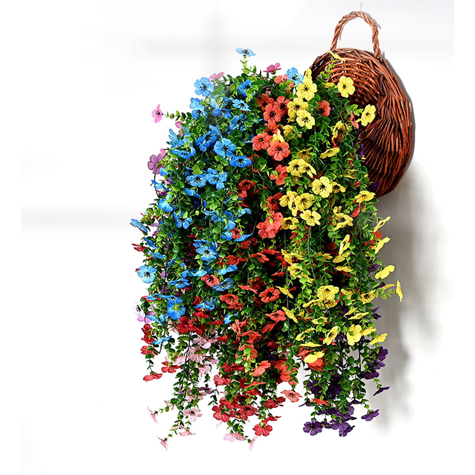 Simulation Hanging Plants, 5 Pack 75cm Plastic Vines with Iron Wire ...