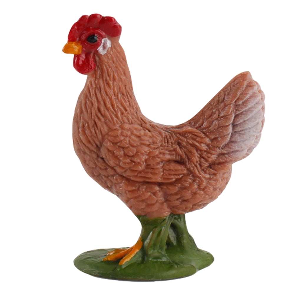 Simulation Hen Model Ornament House Model Farm Decorations Decor for ...