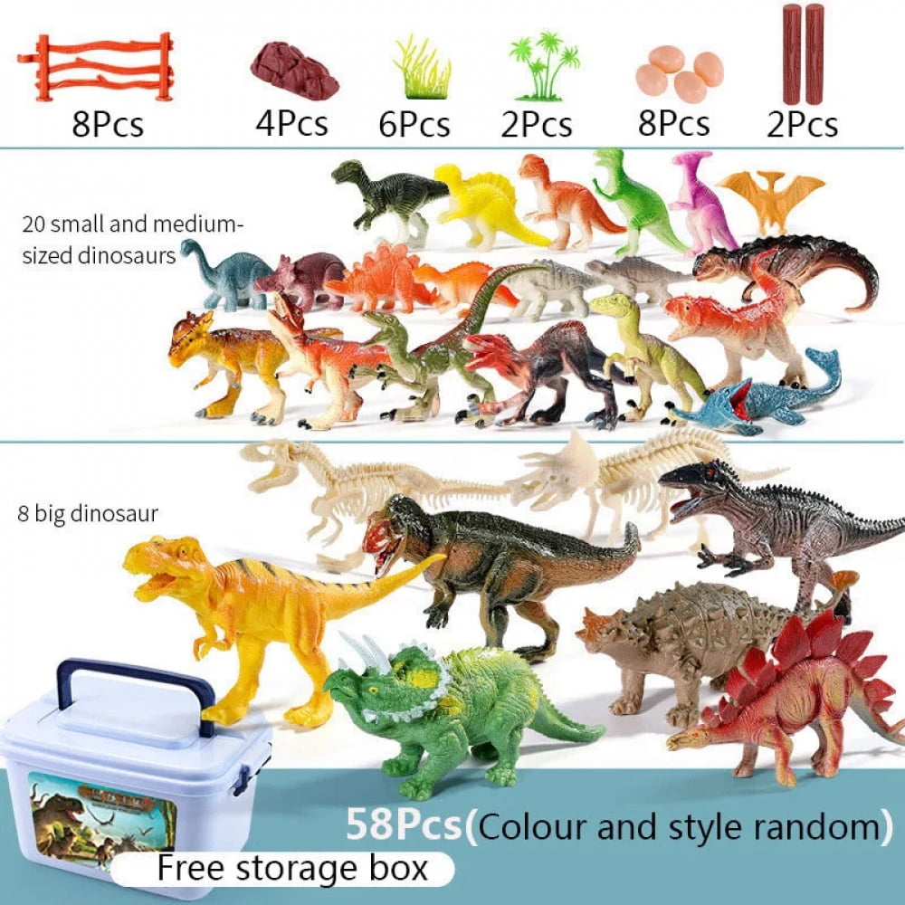 Simulation Jurassic Dinosaur Action Figures Dino Park Carnotaurus ...