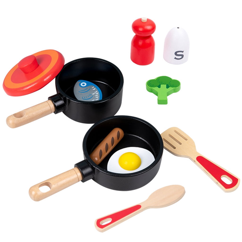 Simulation Kids Cooking Utensils Toy Food Pretend Toy Kitchen Pretend ...