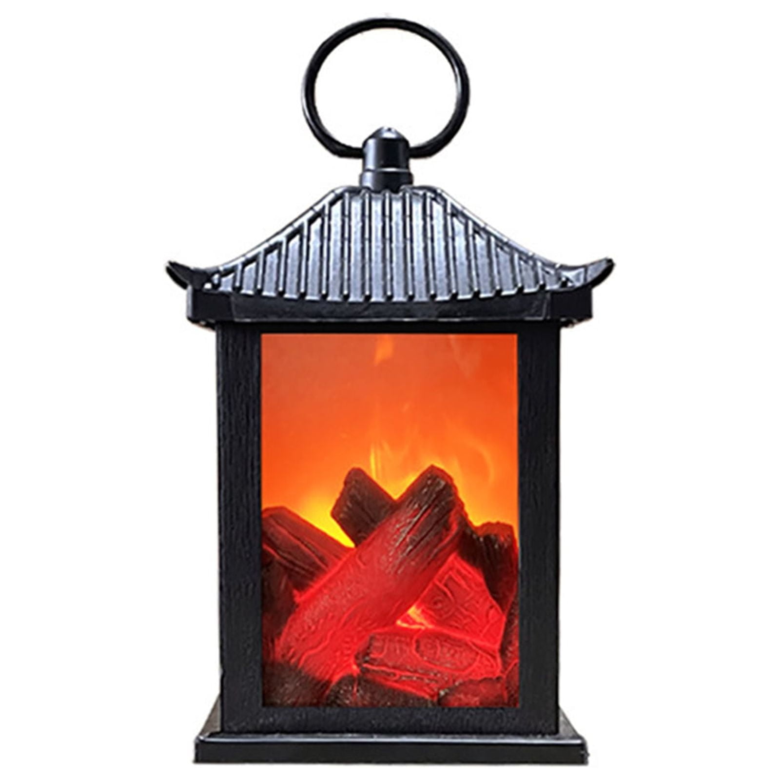 Simulation Lighting Fireplace Lantern Party Decoration Battery Powered ...