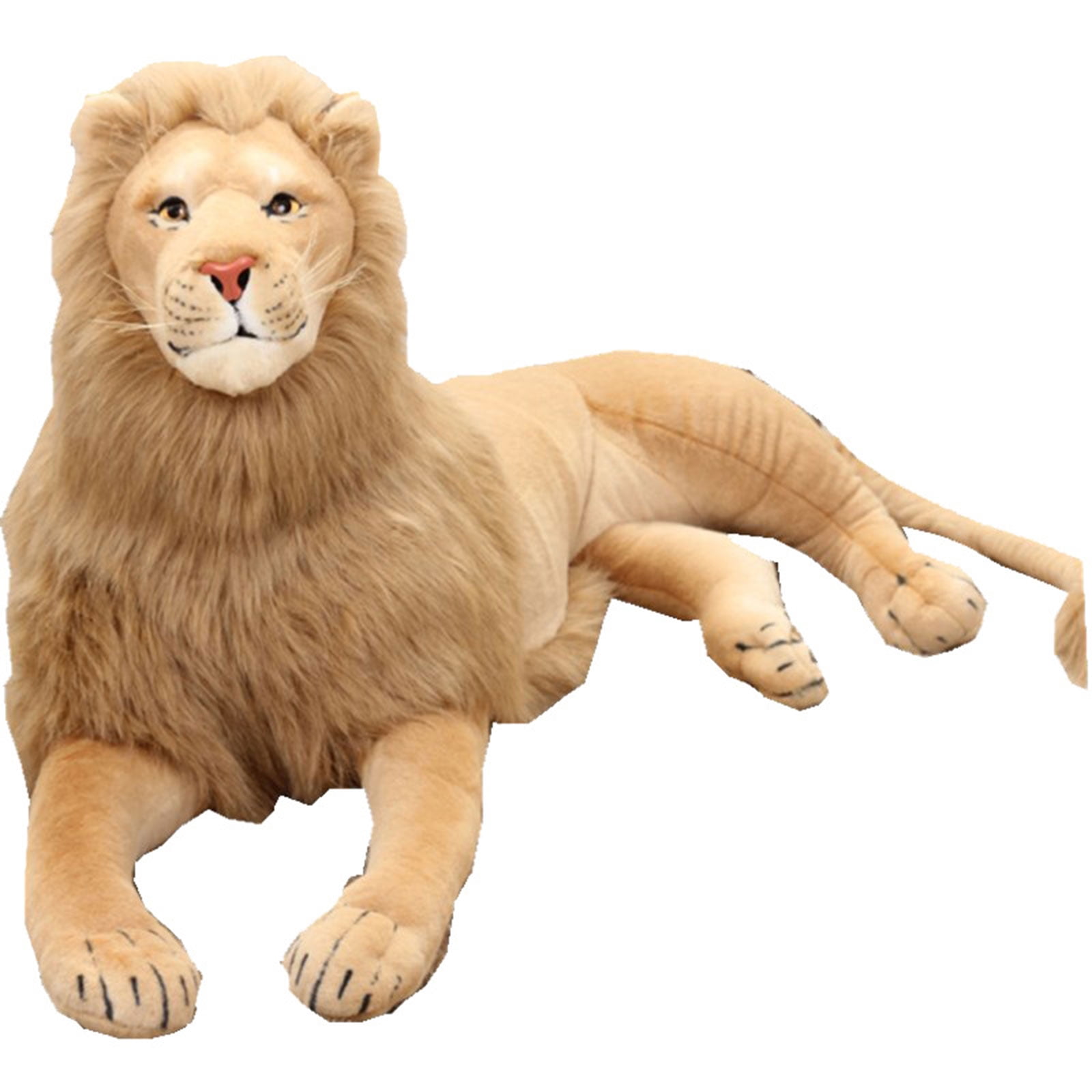 Simulation Lion Sofa Pillow PP Cotton Plush Toy Cougar Stuffed for Doll ...