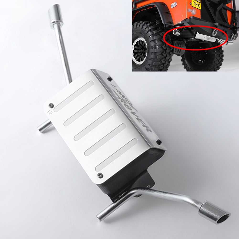 Simulation Metal Fuel Tank Exhaust Pipe for 1/10 Traxxas TRX-4 Land ...