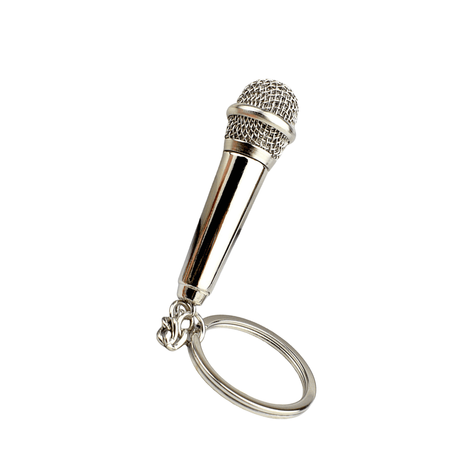 Simulation Mic Keyring Miniature Pocket Sized Microphone Keychain for ...