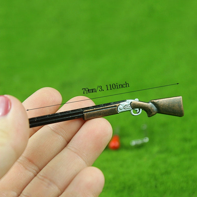 Simulation Miniature Metal Pistol Gun Model For 1/6 Dolls Dollhouse ...