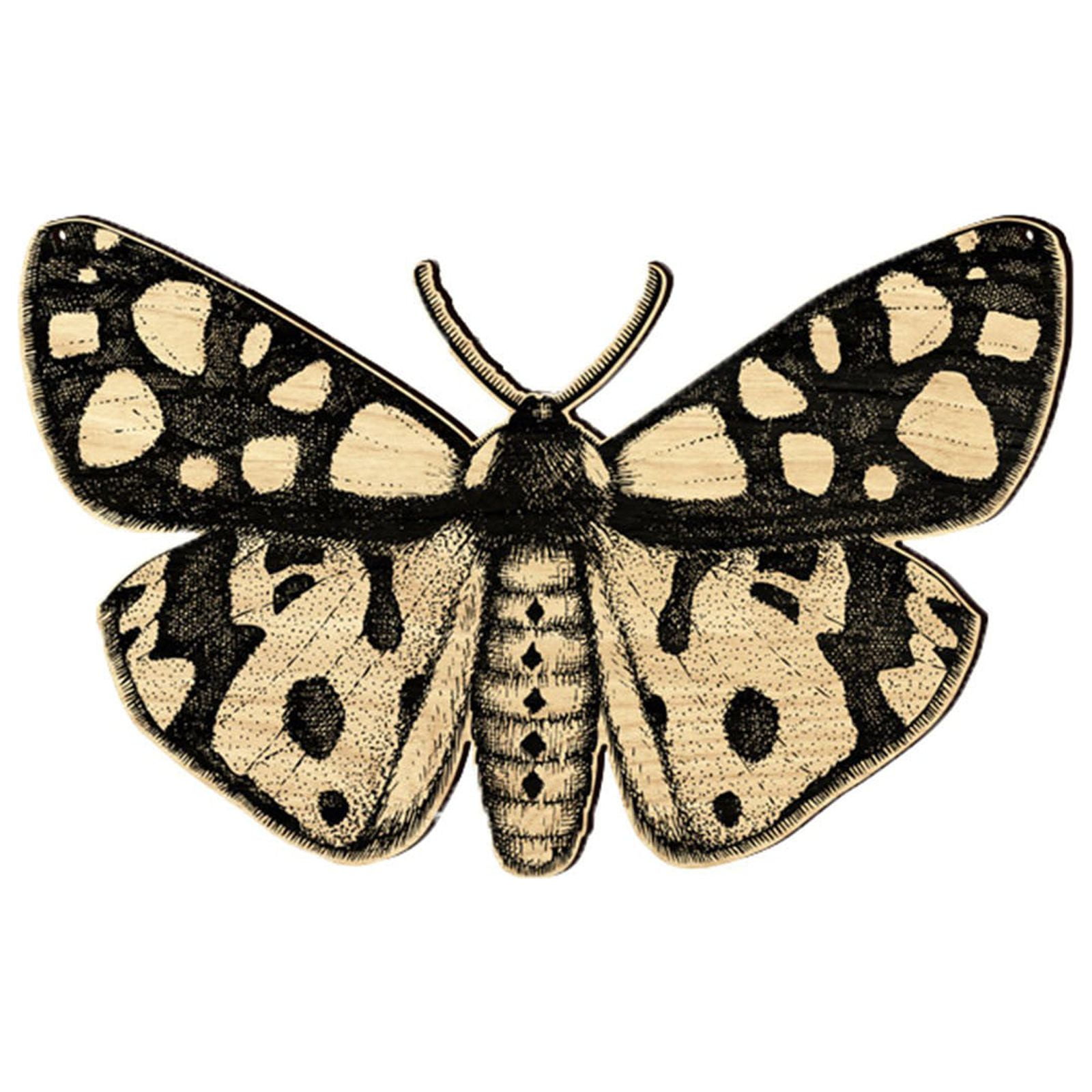 Simulation Moth Wood Pendant Wall Paste Living Room Bedroom Home ...