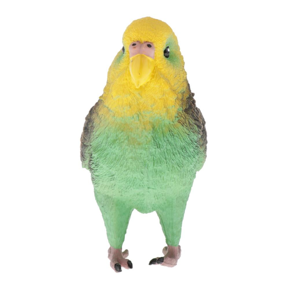 Simulation Parrot Figures Miniature Animal Model Ornament Bird Figurine ...