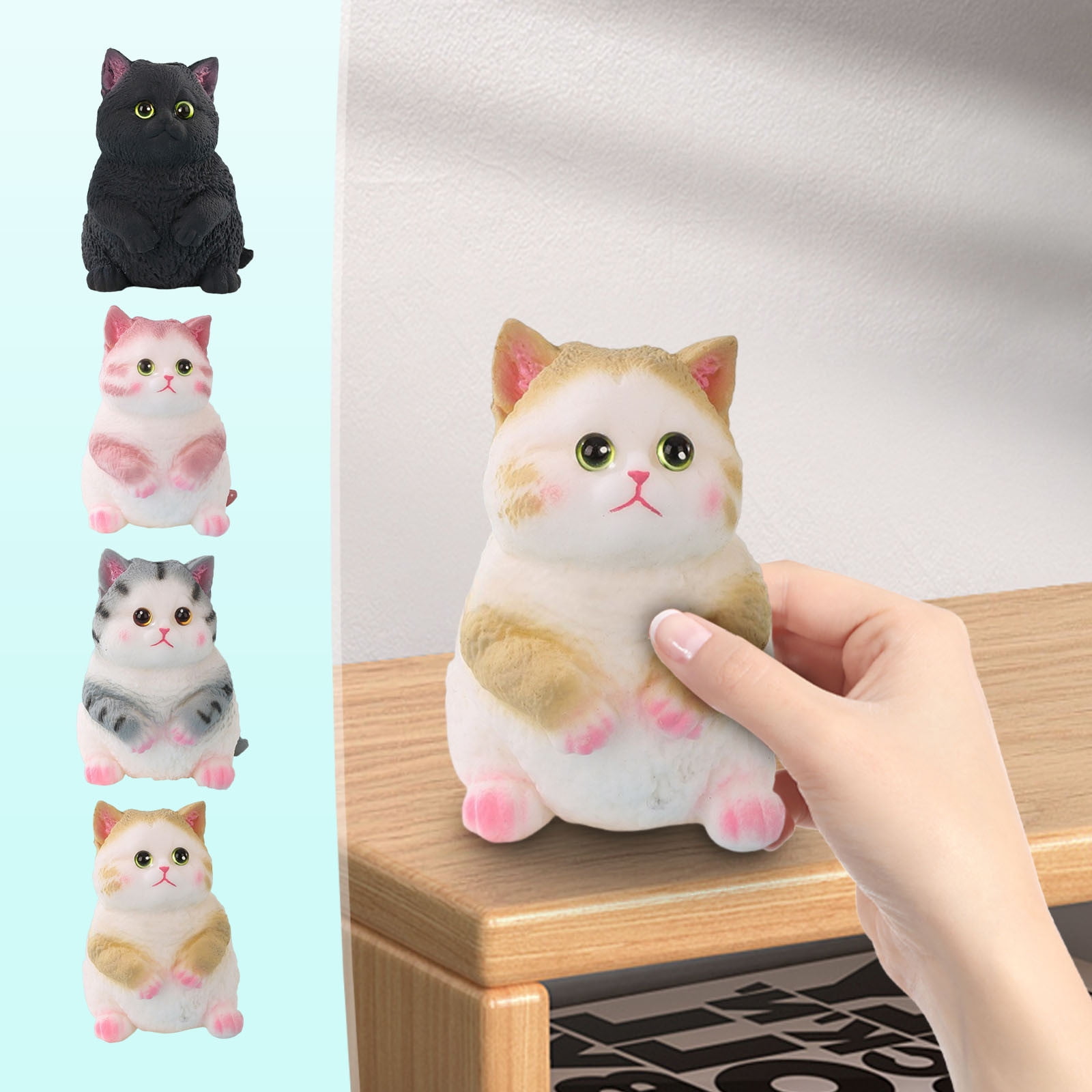 Simulation Pet Dog Squishy Stress Relief Toy | Hand-Painted Collectible ...