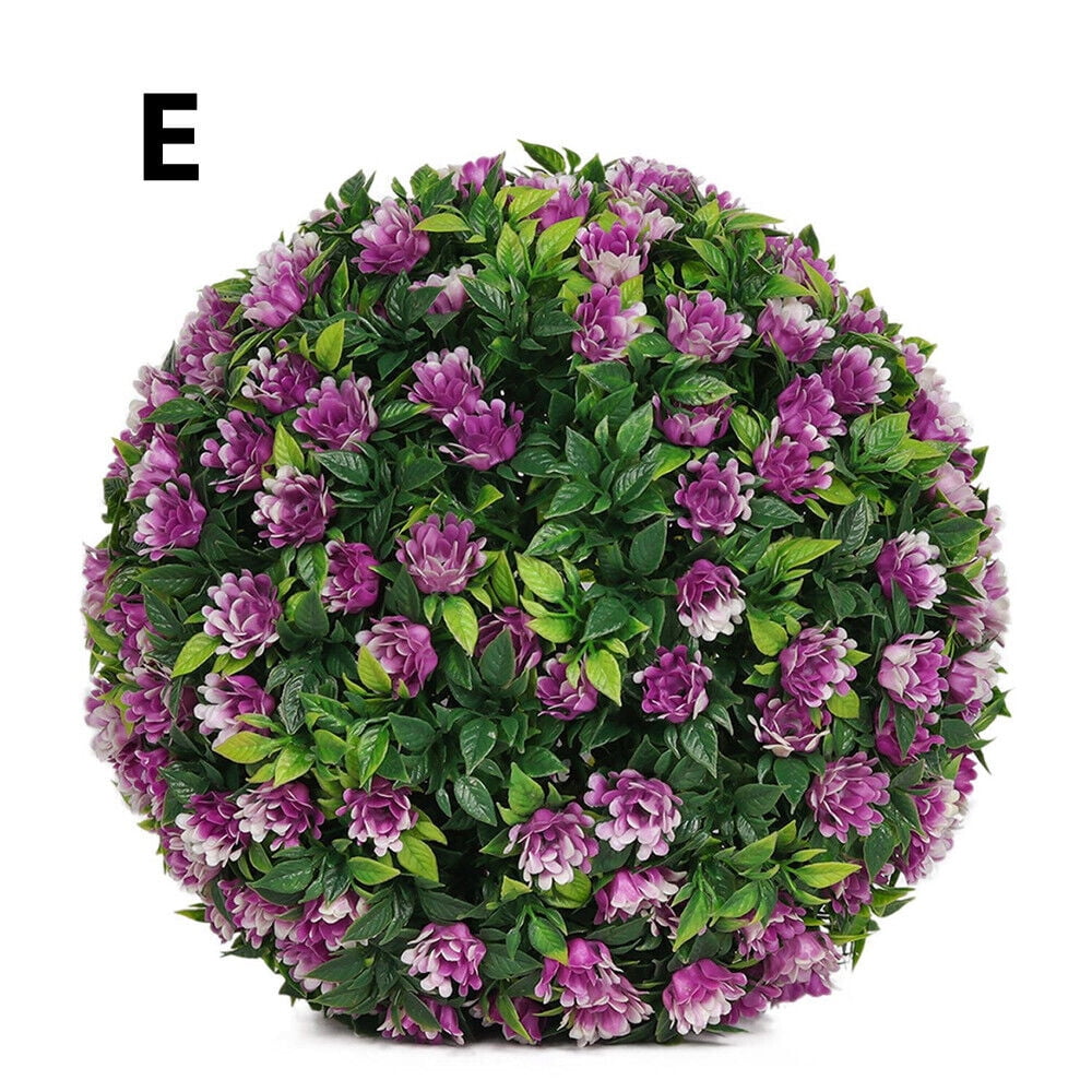 Simulation Plant Flower Hanging Topiary Ball 7.8 Inch for Ceiling Decor ...