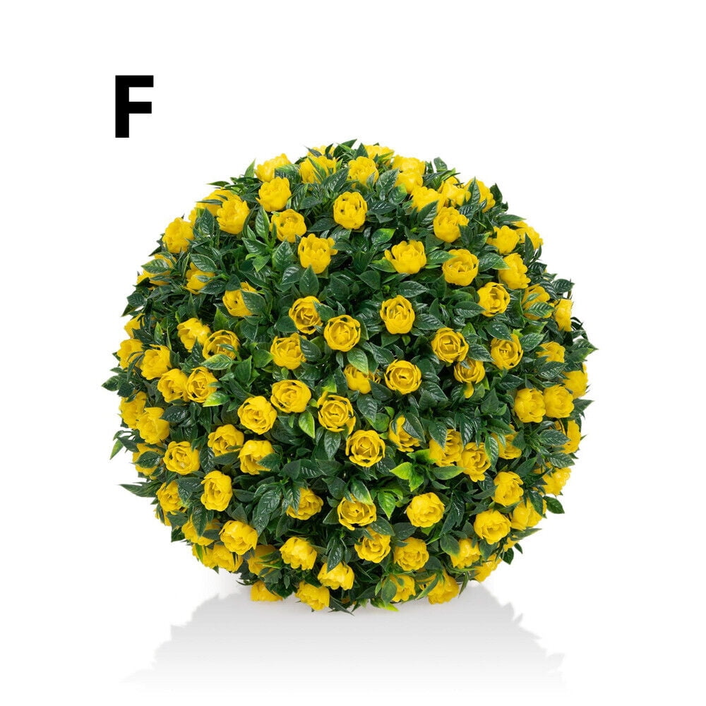 Simulation Plant Flower Hanging Topiary Ball 7.8 Inch for Ceiling Decor ...
