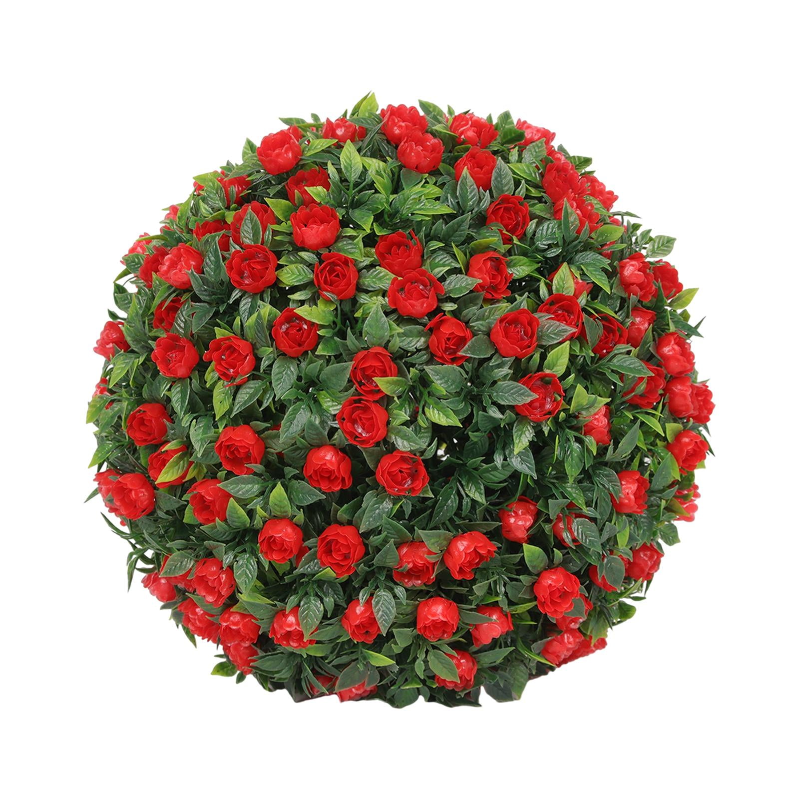 Simulation Plant Flower Hanging Topiary Ball 7.8inch Elegant for Coffee ...