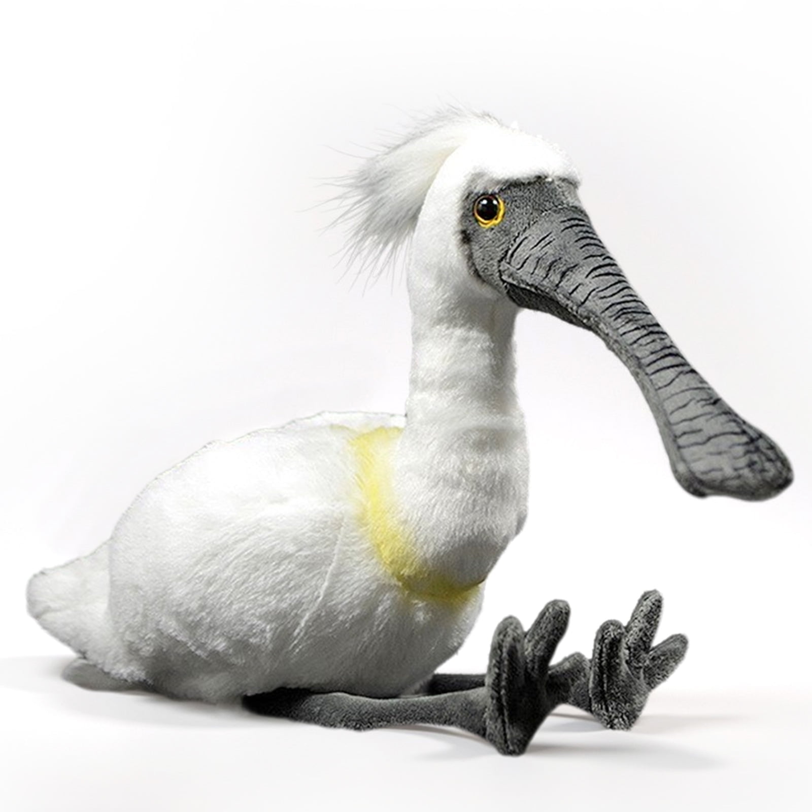 Simulation Platalea minor Plush Toy - White Real Life Ibis Bird ...