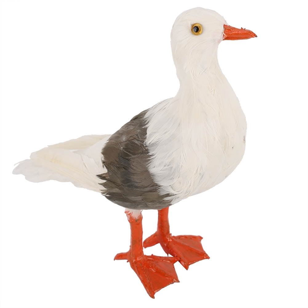 Simulation Polyethylene Seagull - shape Statue Animals Sculpture Garden ...