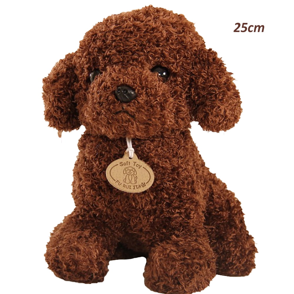 Simulation Poodle Dog Stuffed Animal Soft Plush Puppy Toys 18/25cm Dog ...