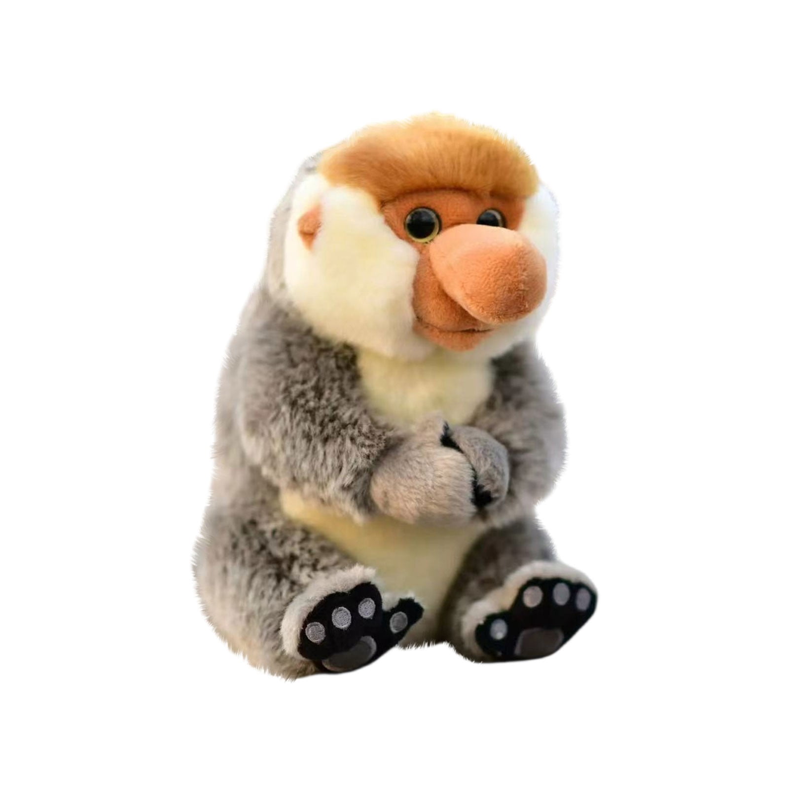 Simulation Proboscis Monkey Doll Plush Toy, Realistic Stuffed Animal ...